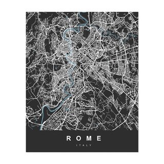 Rome Lazio Italy Rome City Map Maps Pattern Patterns Art Print/Poster ...