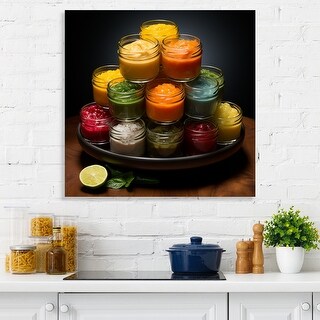 Designart "Spices Expressive Flavors " Condiments Wall Art - Bed Bath ...
