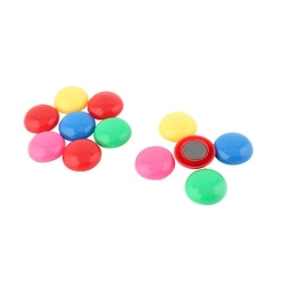Home Fridge Plastic Shell Round Shaped Stationary Magnet Stickers ...