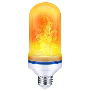 LED Flame Effect Fire Bulb E27 E26 Simulation Light - White - Bed Bath ...
