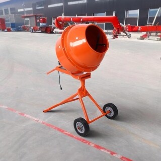 Electric Concrete Mixer Cement Mixing Barrow Machine 4.6 cu/ft ...