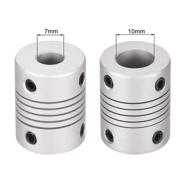 7mm to 10mm Aluminum Alloy Shaft Coupling Flexible Coupler L25xD19 ...