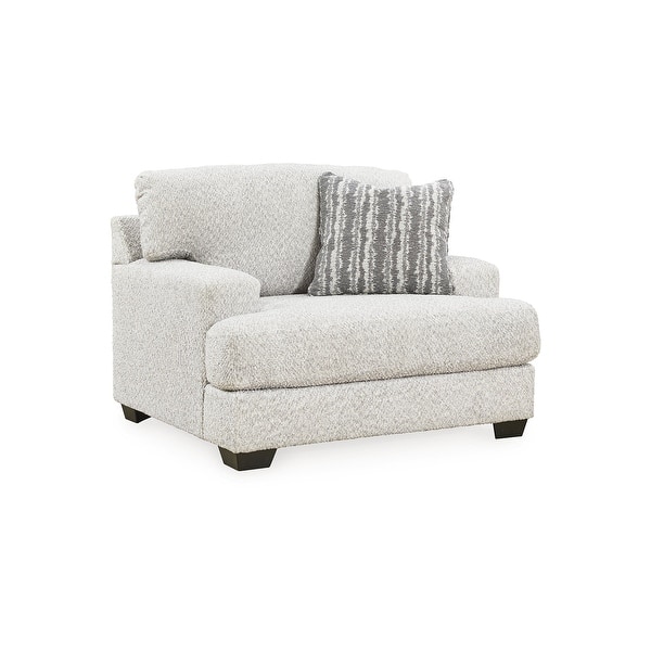 Signature Design by Ashley Brebryan White Oversized Chair - 49"W x 45"D ...