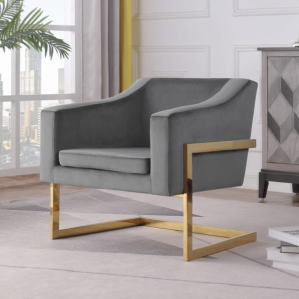 Best Master Furniture Modern Helix Leather Arm Chair - On Sale - Bed ...