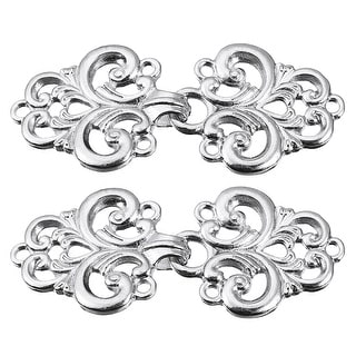 Cloak Clasp, 2 Pairs Vintage Swirl Flower Cape Clasps - Bed Bath ...