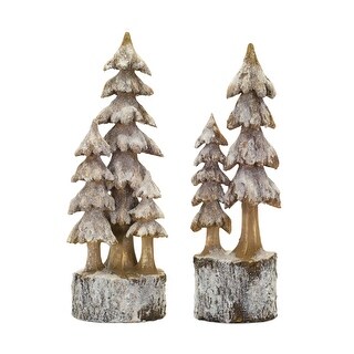 Woodland Tree Statue (Set of 2) - Bed Bath & Beyond - 36612211