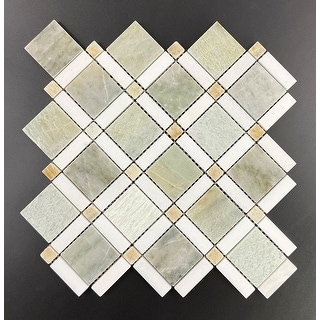 Marble Pinwheel Wall and Floor Mosaic Tiles - Case (10 Sheets) - Bed ...