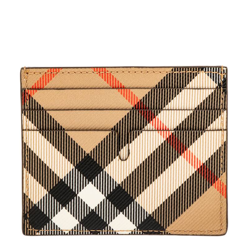 Burberry Men's Checked Card Holder - Overstock - 43410075