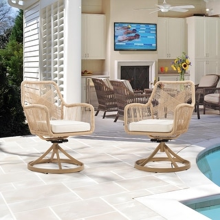 Cozywor Wicker Outdoor Patio Rocking Lounge Chair (Set of 2) - On Sale ...