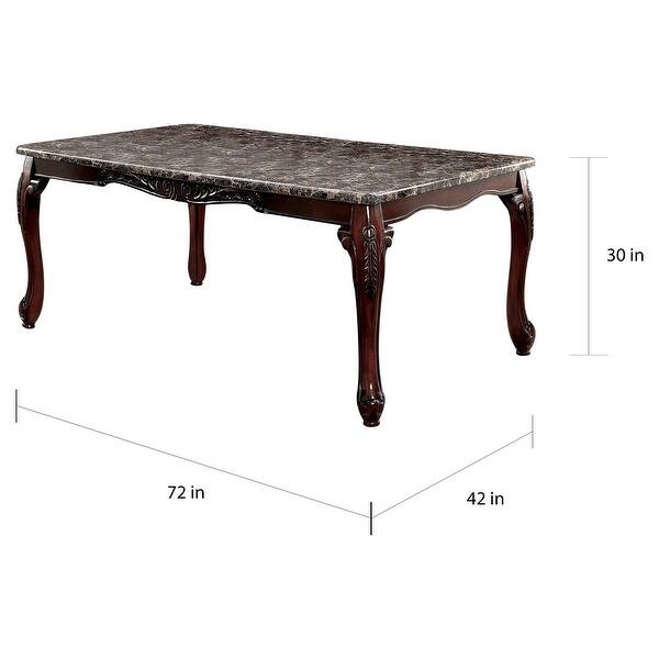 Furniture of America Kath Traditional Cherry 72-inch Wood Dining Table ...