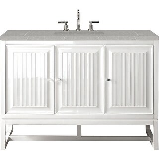 James Martin Vanities Athens 48" Free Standing Single Wood Vanity Set ...