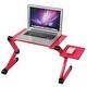 Adjustable Laptop Desk, Portable Computer Stand for Bed with Cooling ...