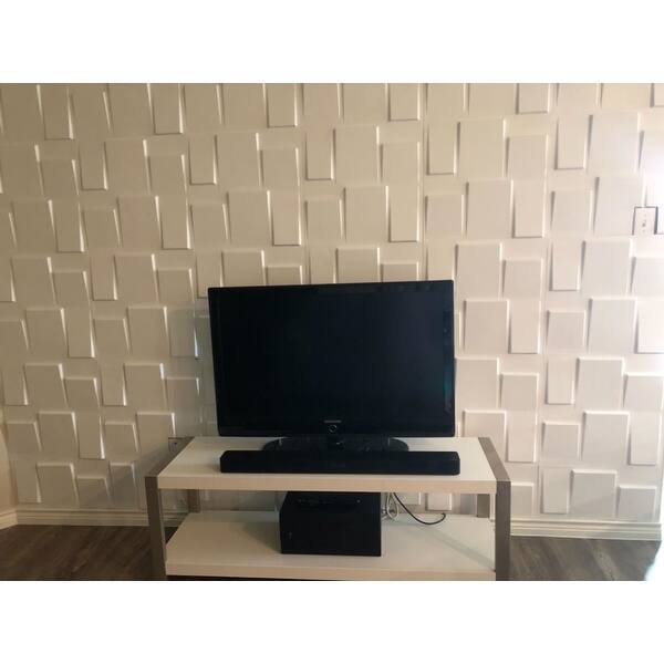 Art3d 3D Wall Panels PVC Slope Design (32 Sq.Ft) - Bed Bath & Beyond ...