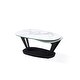 Motion Coffee Table with ceramic top and black metal base - Bed Bath ...