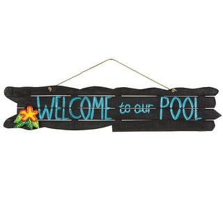 Welcome To Our Pool Outdoor Sign - Bed Bath & Beyond - 40656518