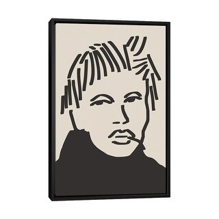 iCanvas "Line Art Candid Portrait XII" by Little Dean Framed - Bed Bath ...