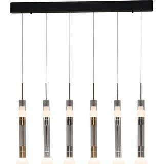 PageOne Lighting Beam 9.04 pound Brushed Gold Brushed Aluminum LED ...