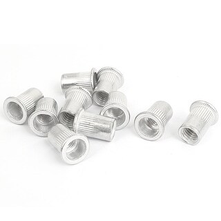 M10 Thread Aluminum Rivet Nut Insert Nutsert 10pcs - Silver Tone - Bed ...