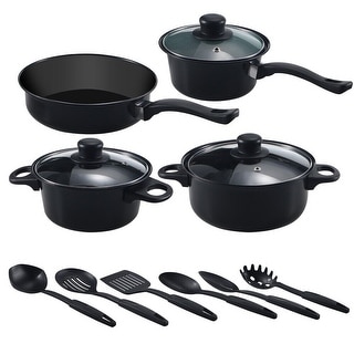 Black 13-Pack Nonstick Cookware Set - Bed Bath & Beyond - 40159142