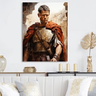 Designart "Emperor Tiberius Imperial Portrait" Emperor Metal Art Print ...
