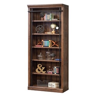 Avondale 8' Tall Wood Bookcase, Storage Organizer, Display Shelf for ...