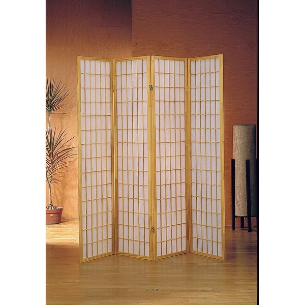 Natural 4 Panel Shoji Screen - Bed Bath & Beyond - 36343107