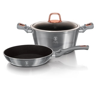 Berlinger Haus 3-Piece Compact Cookware Set, Moonlight Collection - Bed ...