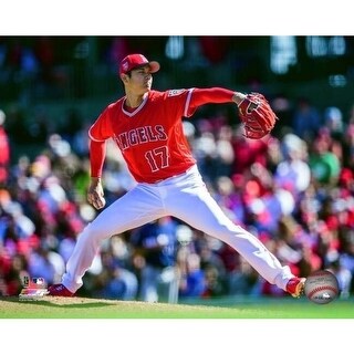 Shohei Ohtani 2018 Action Photo Print Item Varpfsaavd151 - Bed Bath ...