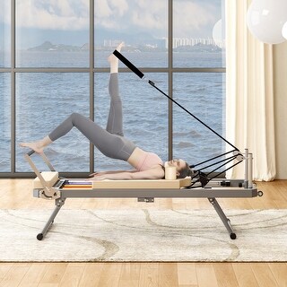 Pilates Core Bed, Foldable Pilates Reformer Home Gym Equipmentwith Dual ...