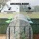 Outsunny Walk-in Tunnel Greenhouse, 10' x 3' x 6.5' Hoop House ...