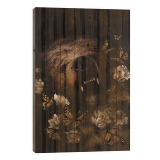 Riot Of Flowers Magnolias Print On Wood by Aliza and Her Monsters ...