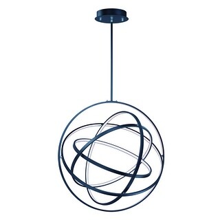Modern Contemporary LED Pendant Gyro II Black - Exact Size - Bed Bath ...