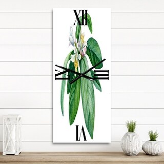 Designart 'Flowering Mandarin Branch' Traditional Large Wall Clock ...