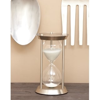 Silver Metal Hourglass Sand Timer - 7 x 7 x 12 - Bed Bath & Beyond ...