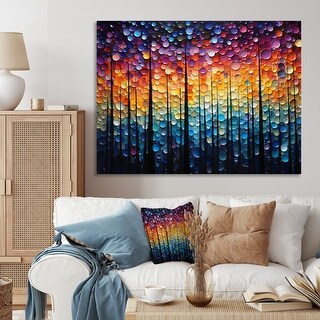 Designart "Hardedge Art Sublime Tree Symmetry II" Modern Wall Decor ...