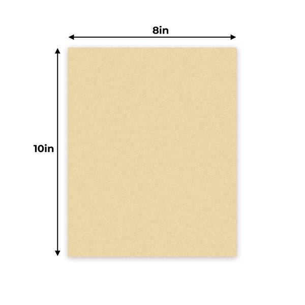 Tan 8x10 Backing Board - Uncut Photo Mat Board (100-Sheets) - Bed Bath ...