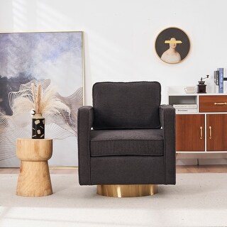 Small Swivel Chair, Modern Grey Leisure Arm Chair - Bed Bath & Beyond ...
