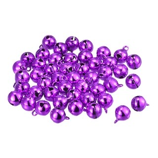 Jingle Bells, 10mm 48pcs Small Bells for Craft DIY Christmas, Purple ...