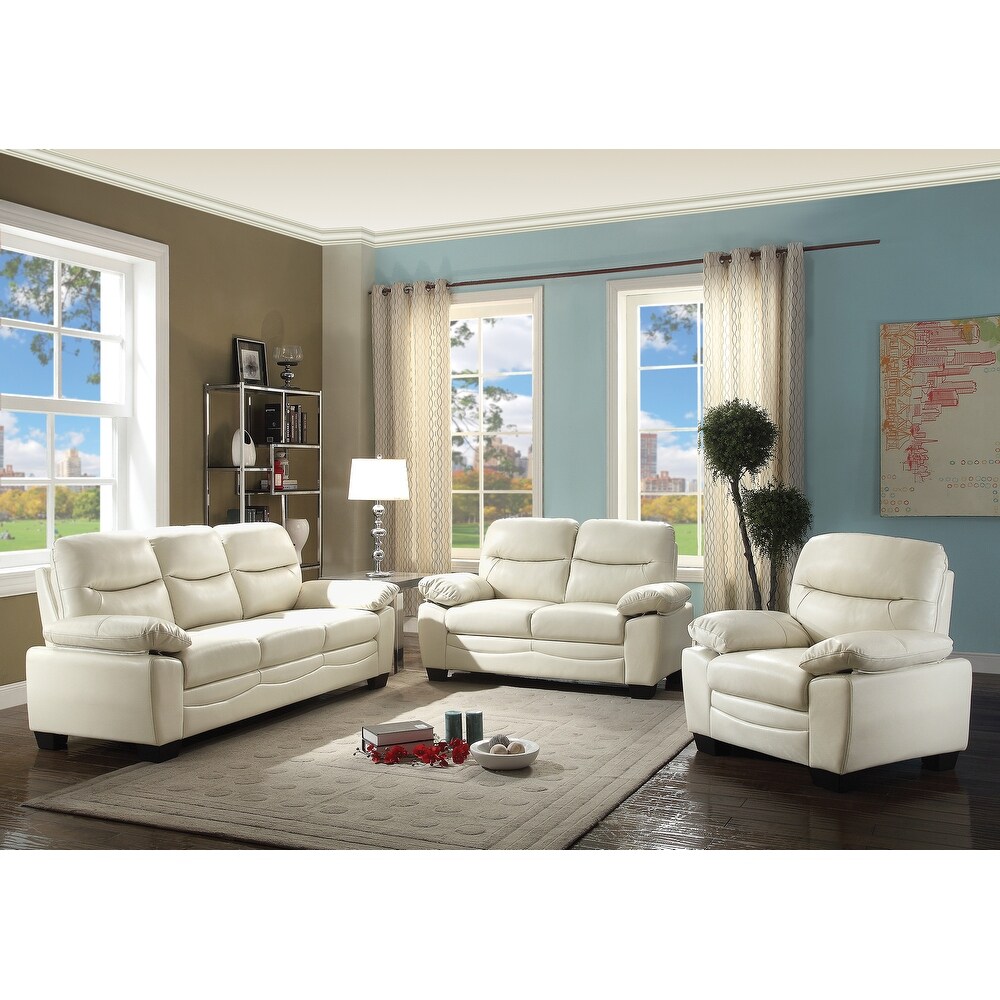 White Faux Leather Sofas - Bed Bath & Beyond