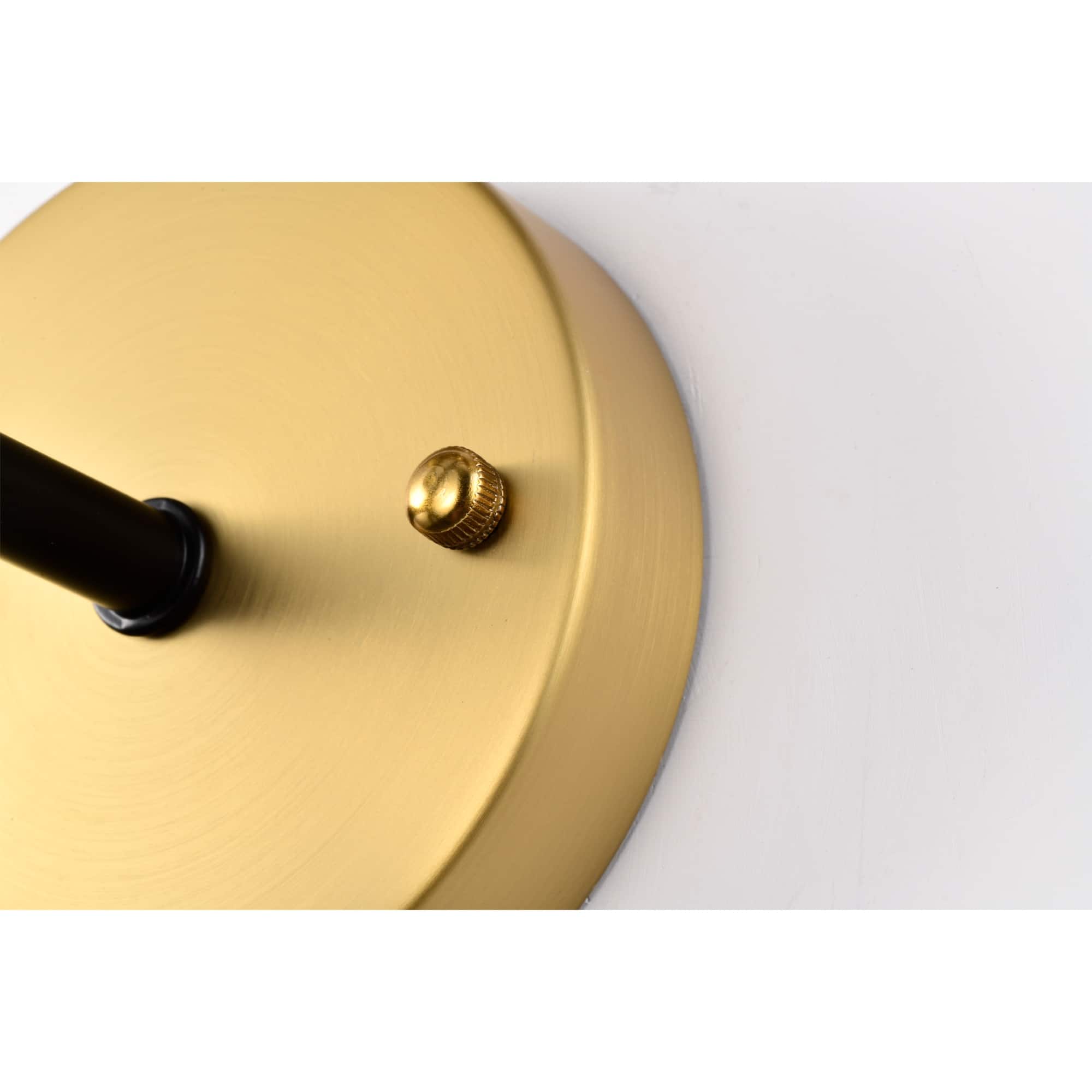 Shahar 14 Inch Satin Gold and Matte Black Modern Wall Sconces 2-Light - On Sale - Bed Bath ...