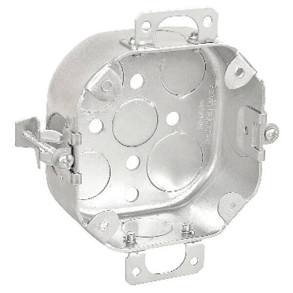 2 Pcs, 4 in. Octagon Box for Cut In Old Work, 1-1/2 in. Deep, (4 ...