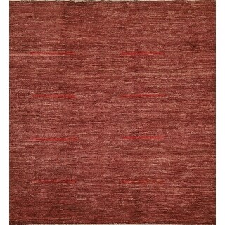 Copper Gabbeh Kashkoli Area Rug Hand-knotted Contemporary Wool Carpet ...