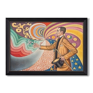Portrait of Felix Feneon 1890-Paul Signac-Custom Framed Canvas - Bed ...