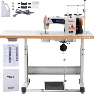 VEVOR Industrial Sewing Machine 500W Heavy-duty Electro-mechanization 0 ...