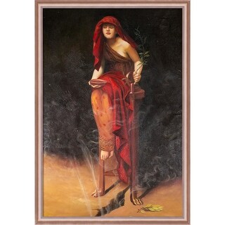 La Pastiche Priestess of Delphi with Rose Gold Classico Frame, 27" x 39 ...
