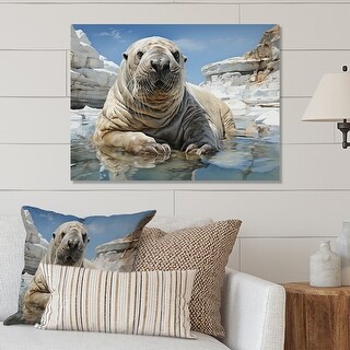 Designart "Walrus Walrus Wonder" Animals Metal Wall Decor - Bed Bath ...