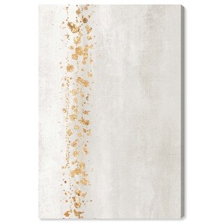 Down the River Pearl, Vertical Paint Splash Modern White Canvas Wall ...