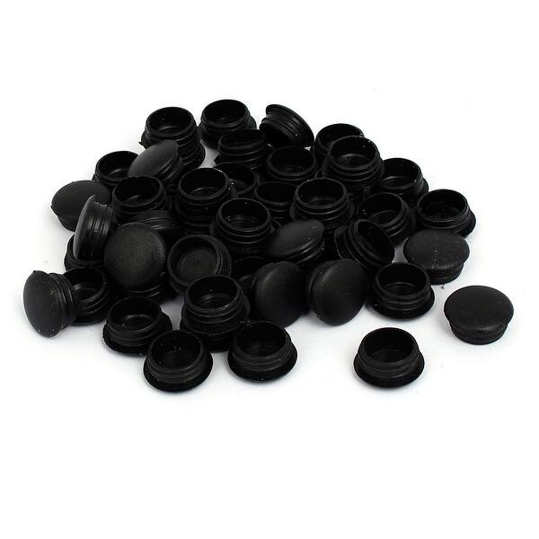 15mm Dia Plastic Thread Design Screw Cap Covers Hole Lids Black 50pcs ...