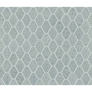 Shaw Geoscape - 11" x 13" Hexagon Geometric Mosaic Wall Tile - - Bed ...