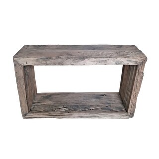 Frame Design Rustic Cube Console Table - 4.5' - Bed Bath & Beyond ...